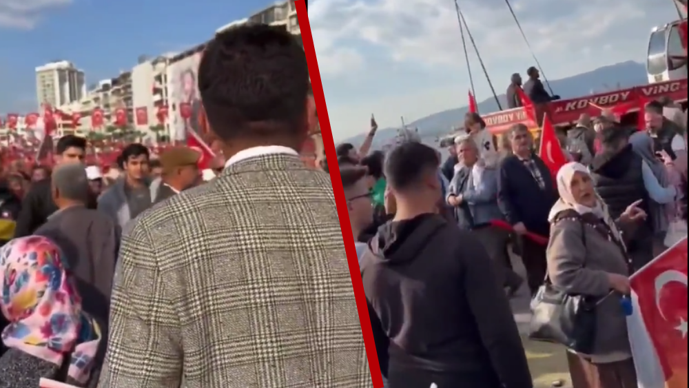 Erdoğan konuşurken miting alanı boşalmaya başladı, partililer uyardı ...