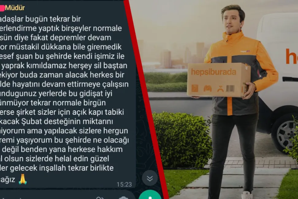 Hepsijet’ten depremzede kuryelere: 'Başınızın çaresine bakın' | soL haber